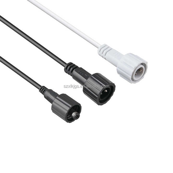 M15 IP65 Waterproof Cable Connectors Extension Cord 5A Power LED Male ...