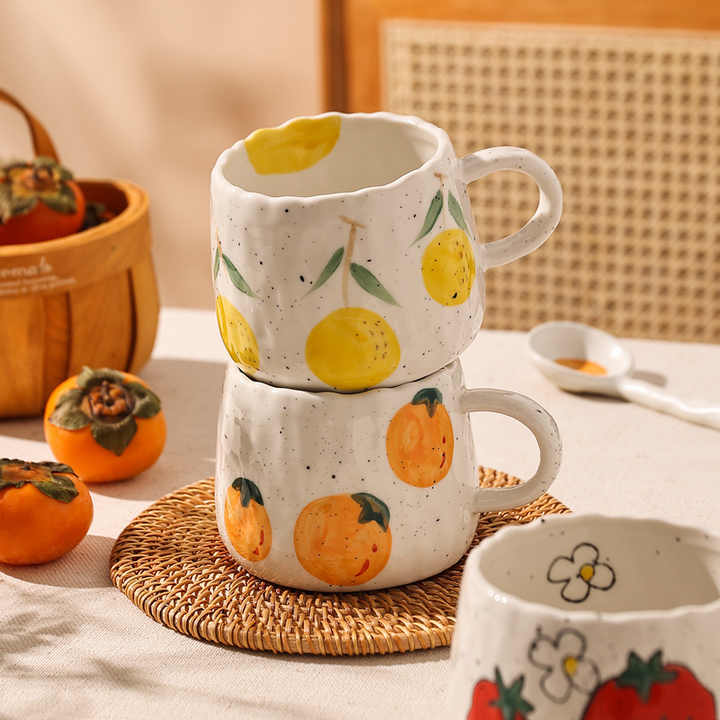 Handmade Strawberry Ceramic Mugs - Perfect for Gifts