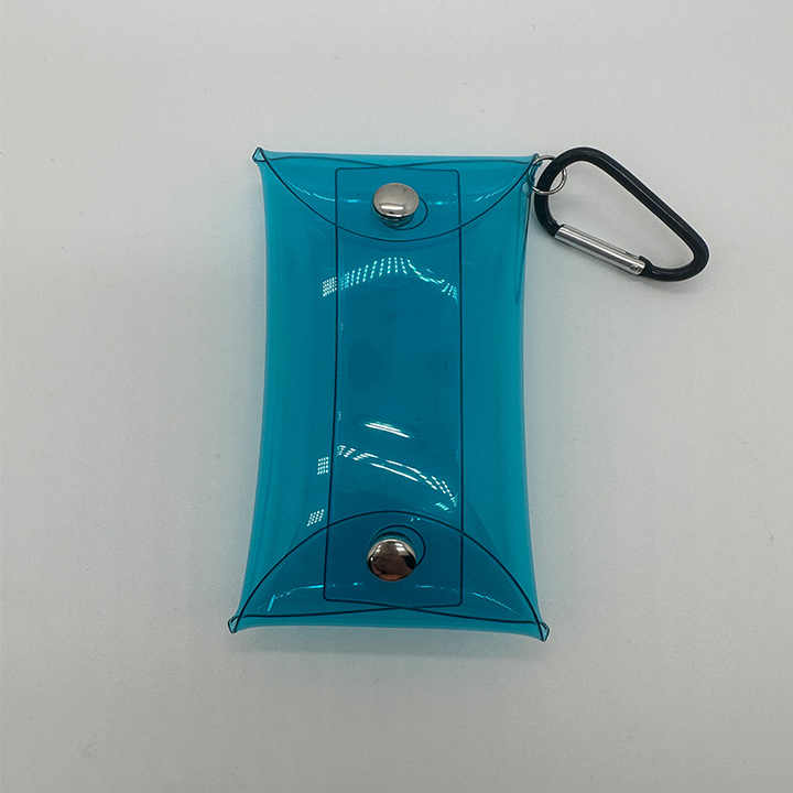 Custom Logo Transparent PVC Small Storage Pouch Cute Candy Color ...