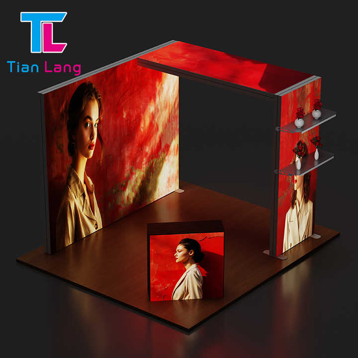Backlit Display Exhibition Booth Design High Quality Durable Aluminum ...