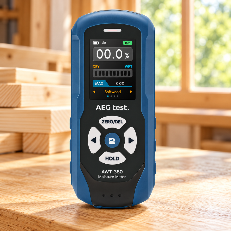 AWT-380 Wood Moisture Meter for Lumber and Woodworking Pinless ...