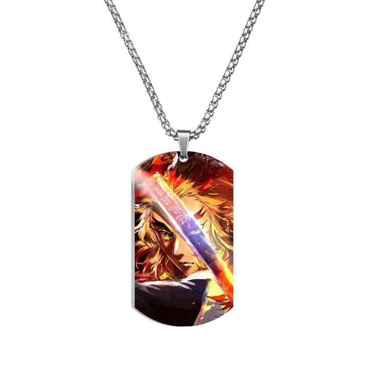Anime Acrylic Keychains - Collectible Demon Slayer Necklaces