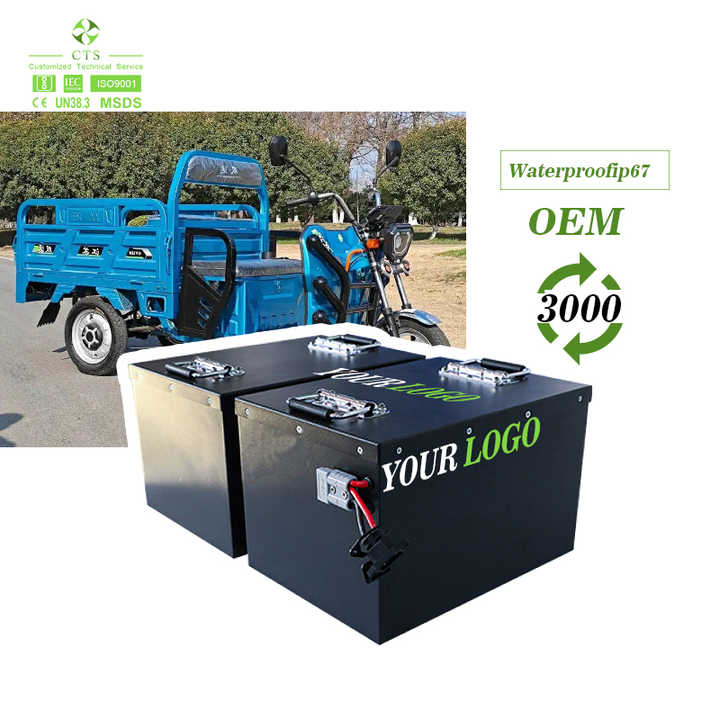 CTS 72V 250Ah Lithium Battery Three Wheels Electric Tricycle for Three ...