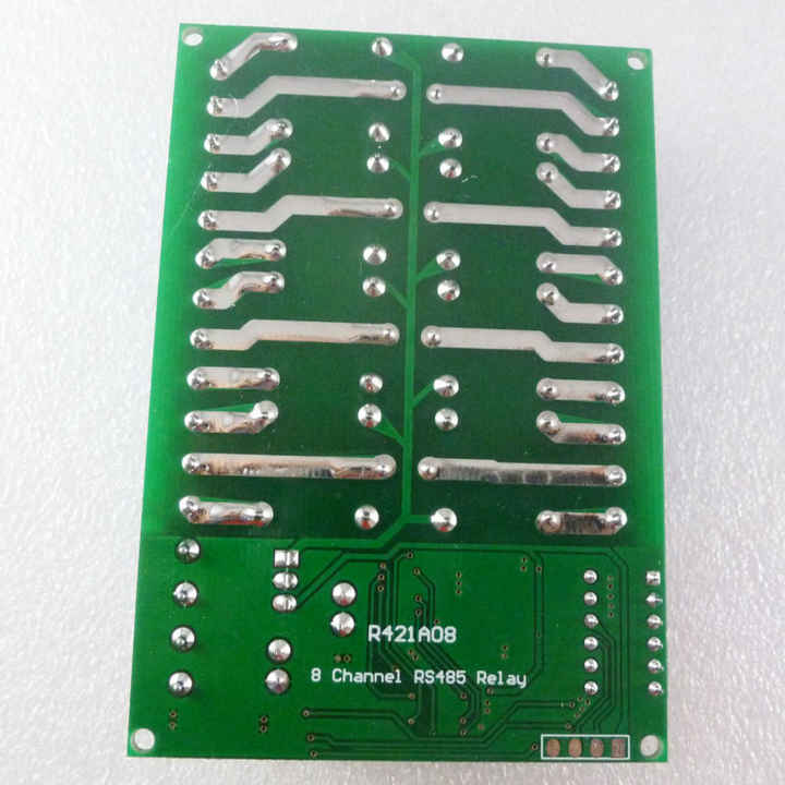 R421A08 8 Channel DC 12V RS485 Relay Module Modbus RTU 485 Remote ...