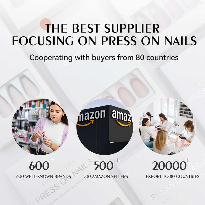 Easywell Hot Selling Custom Handmade Nails Acrylic Box Artificial False ...