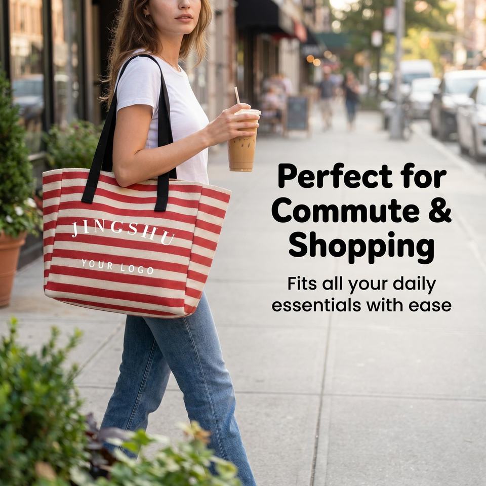 BunnyTote Fashion Letter Pattern Women's Canvas Shopping Bag ...