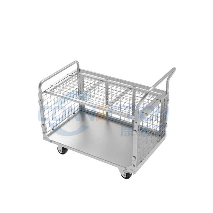 Collapsable Roll Container Foldable Flatbed Cart Hand Truck with ...