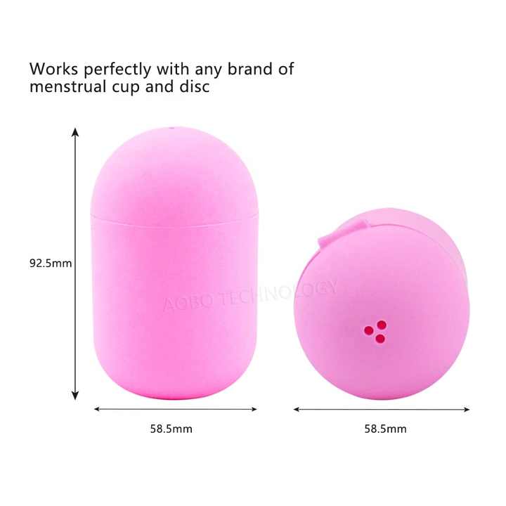Silicone Menstrual Disc Cleaning Container Menstrual Disc Storage Case ...