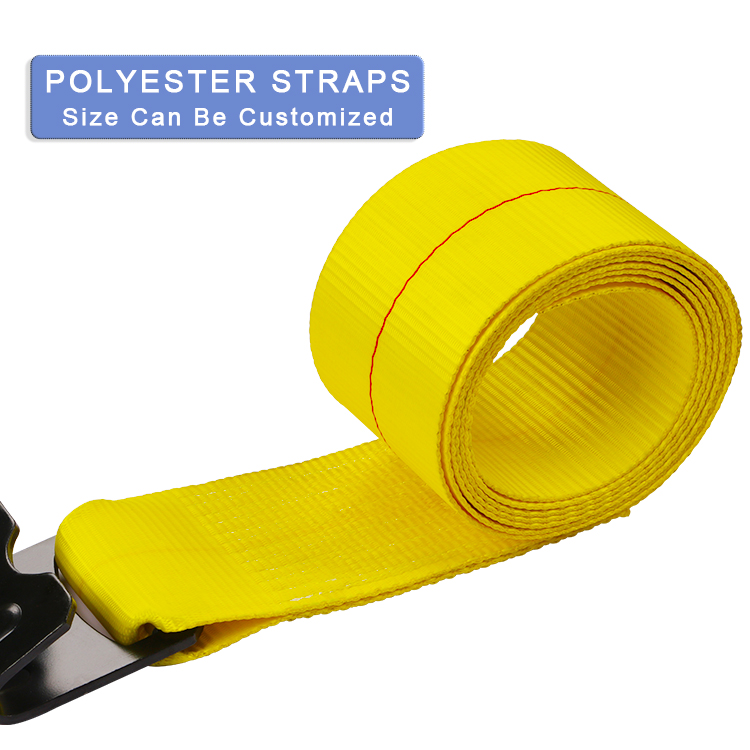 Truck Cargo Belts - Heavy Duty Ratchet Tie Down Straps
