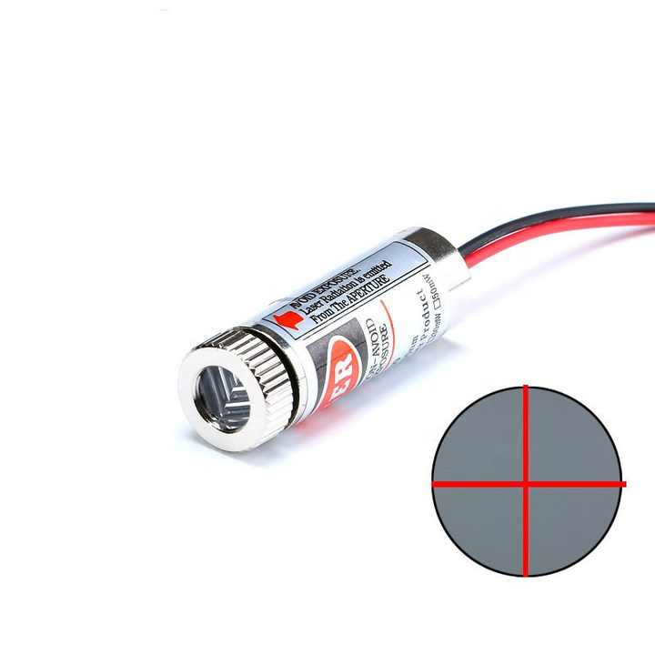 650nm 5mw Red Point Line Cross Laser Module - Adjustable Focus