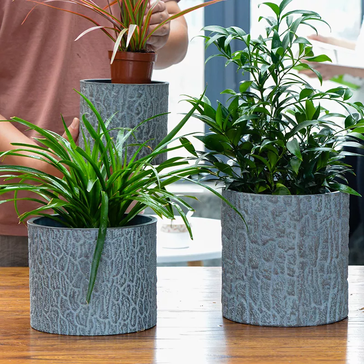 Greenship handmade eco-friendly small indoor resin garden plant planter ...