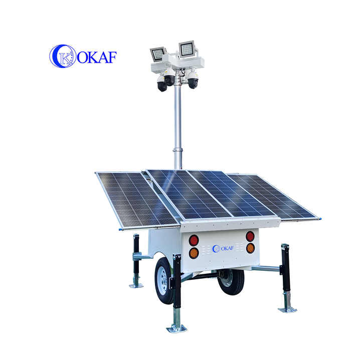OKAF Mobile Solar Monitoring Trailers - Secure & Efficient