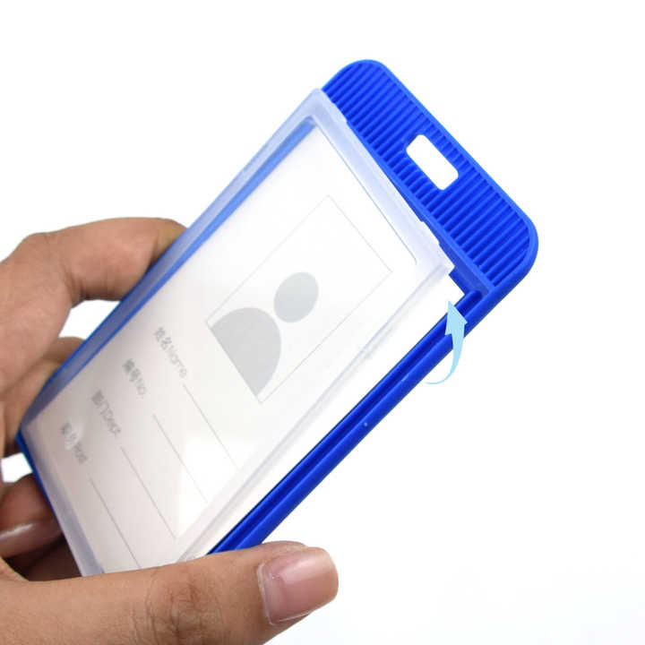 Portable Durable Metal and PVC Card & Name Badge Holder Convenient ...