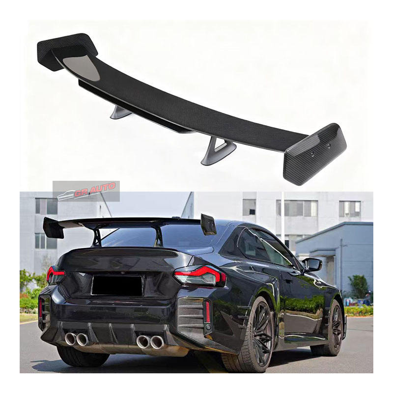 For BMW G87 M2 Dry Carbon Fiber Goose Top Spoiler Universal Three-Box ...
