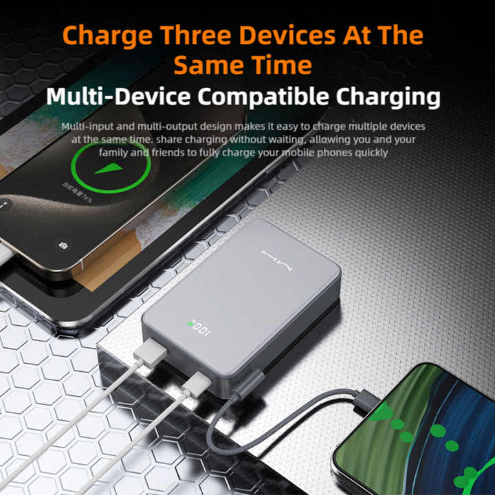 3C Power Bank with Cable Plug Carry-On Approved Magnetic Wireless Fast ...