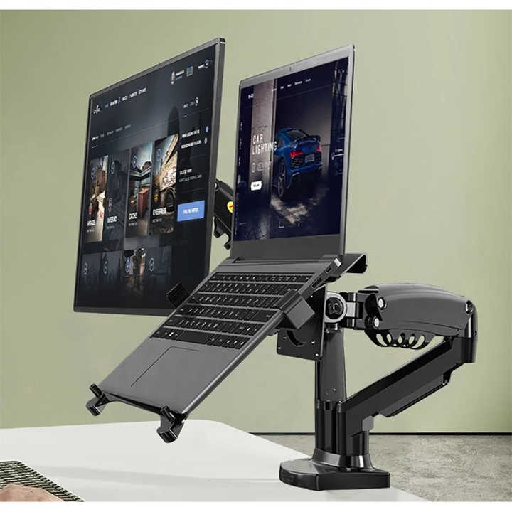Wholesale Load 2-9kg Gas Spring Dual Arm Monitor Holder