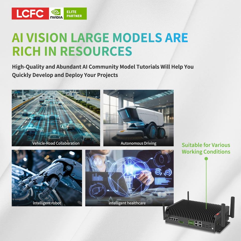 LCFC Jetson AGX Orin-64GB AI Edge Computer EA-B600 (B600 with POE ...