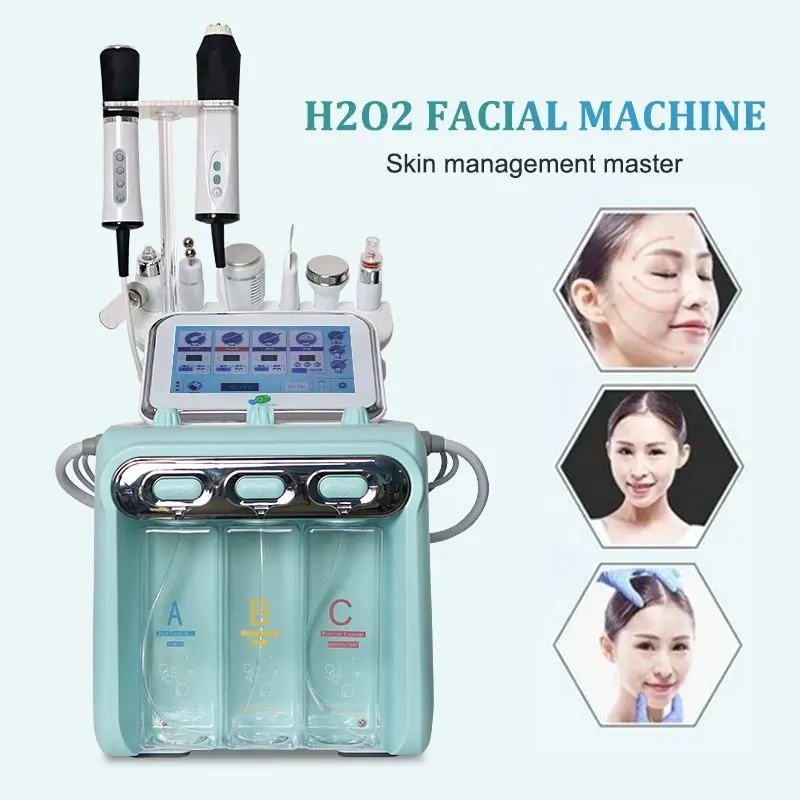 6 1 H2O2 Hydra Oxygen Jet Microdermabrasion Hydro Aqua Peeling Beauty ...