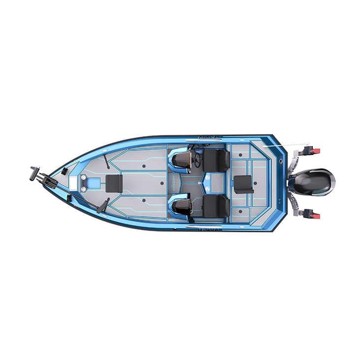 13ft/14ft/16ft/19ft Classic Aluminum Fishing Boat Mod V tracker Bass ...