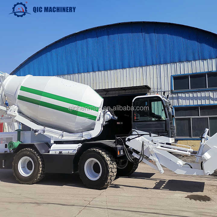 Trailer Transit Mud Mixer Truck With Bucket Cabin Pump Self Loading ...