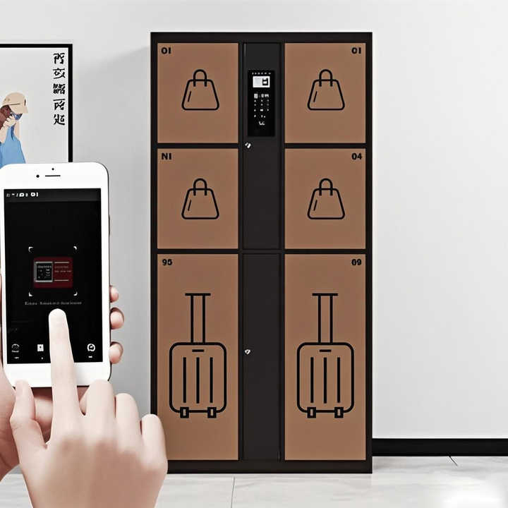 Customised OEM/ODM Airport Intelligent Cabinet QR Code Scanning Self ...