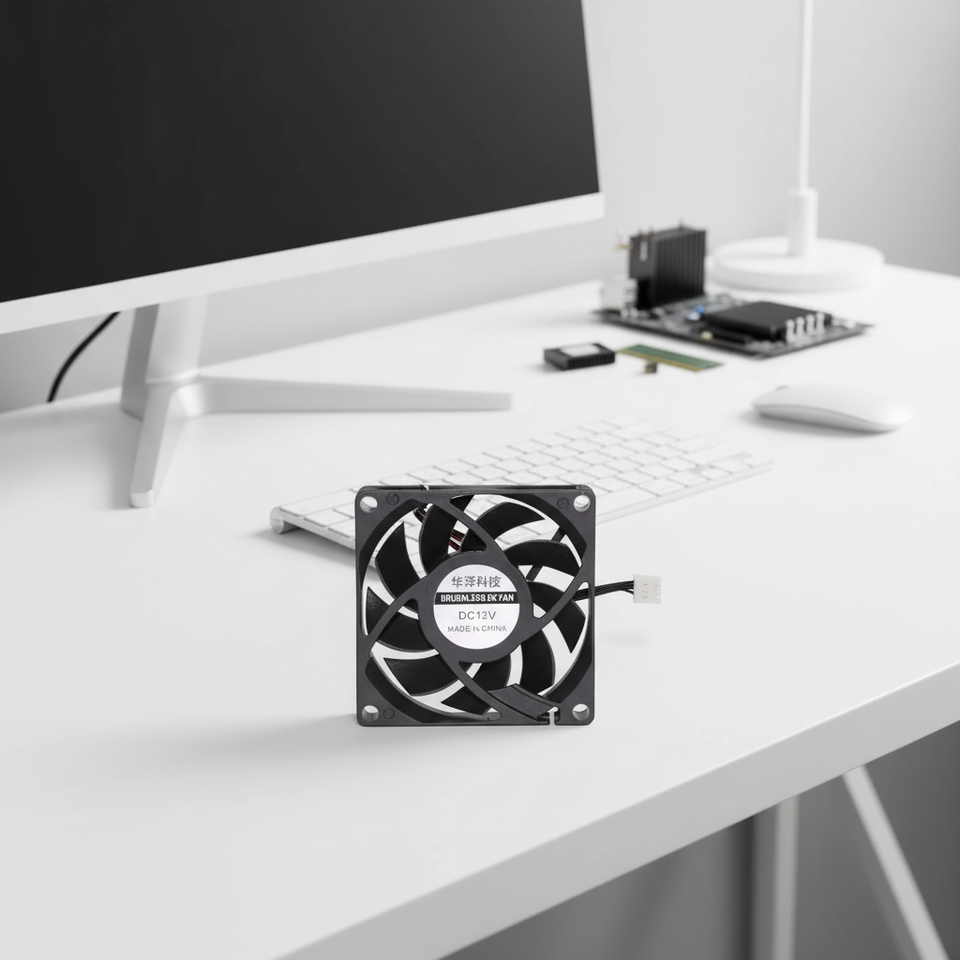70mm Brushless Fan 12V Cooling Fan Computer Case Axial Flow 70mm Server ...
