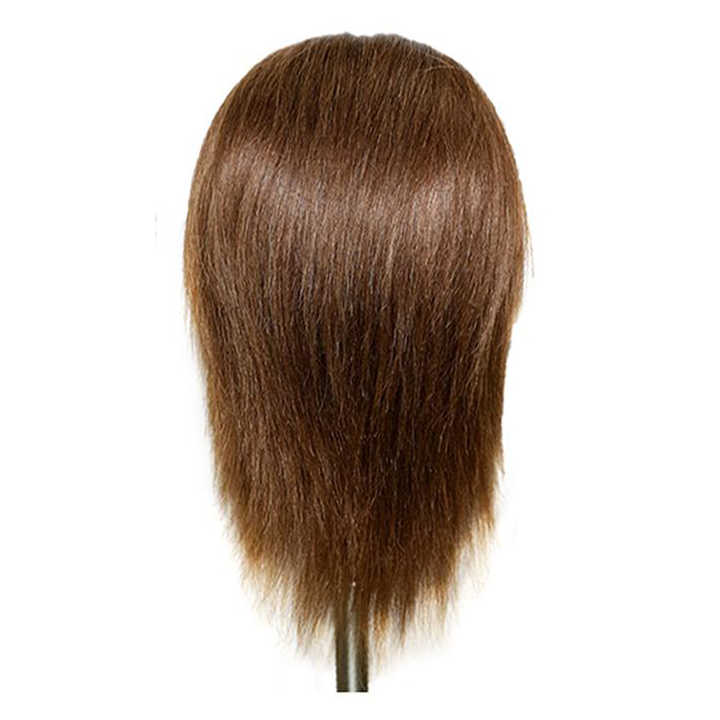 Male Men Brown Color Synthetic Hair Manikin Doll Head for Barber and ...