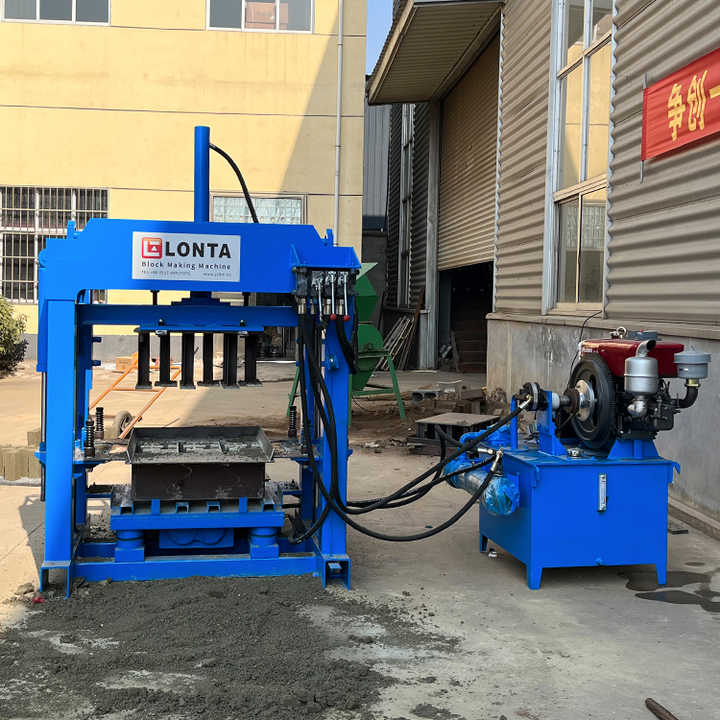 LONTA QTJ4-35A Semi Automatic 4 5 6 8 9 Inch Hydraulic Ibterlock Hollow ...