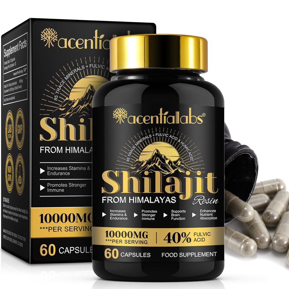 Acentiallabs Original Himalayan Capsules De Shilajit Capsules Natural ...