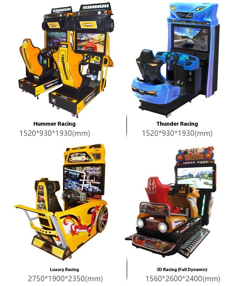 KML K-1010 3D Arcade Racing Simulator Car Game Machine English Language ...