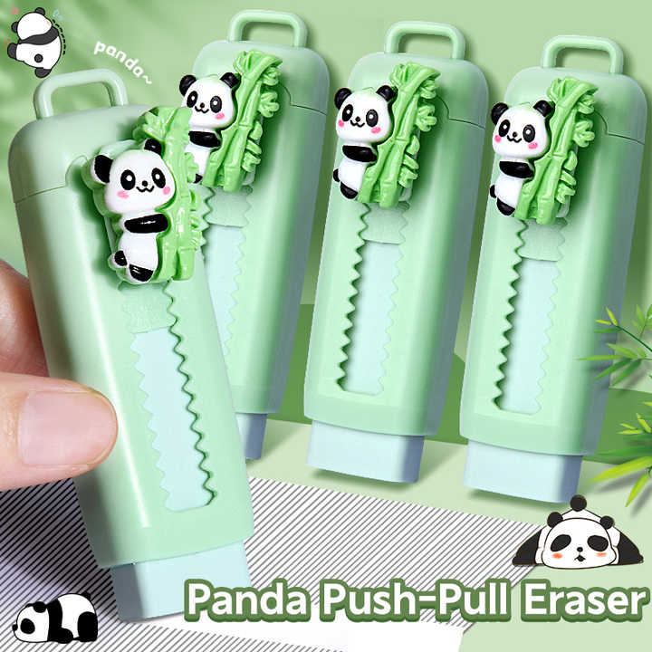 Super Clean Office Push and Pull Design Pencil Eraser Cartoon Rubber ...