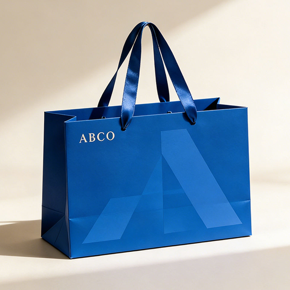 Custom-printed Logo Recycled Paper Bags with Luxury Handles for Wigs ...