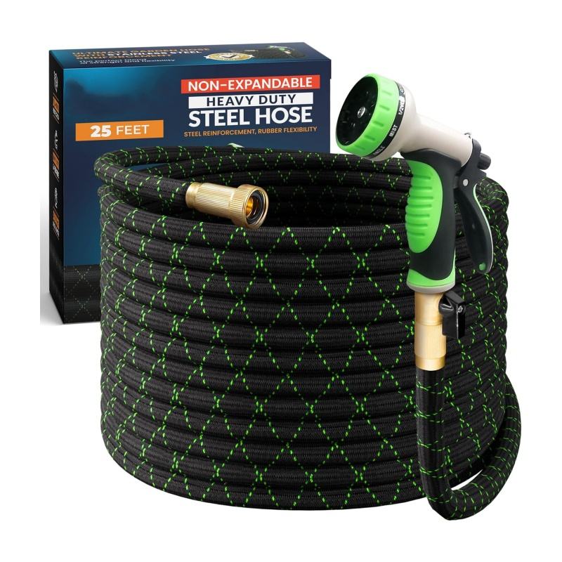 3-Layer Wash Hose Water Kit Garden Hose Reel Expandable Flexible Hose ...
