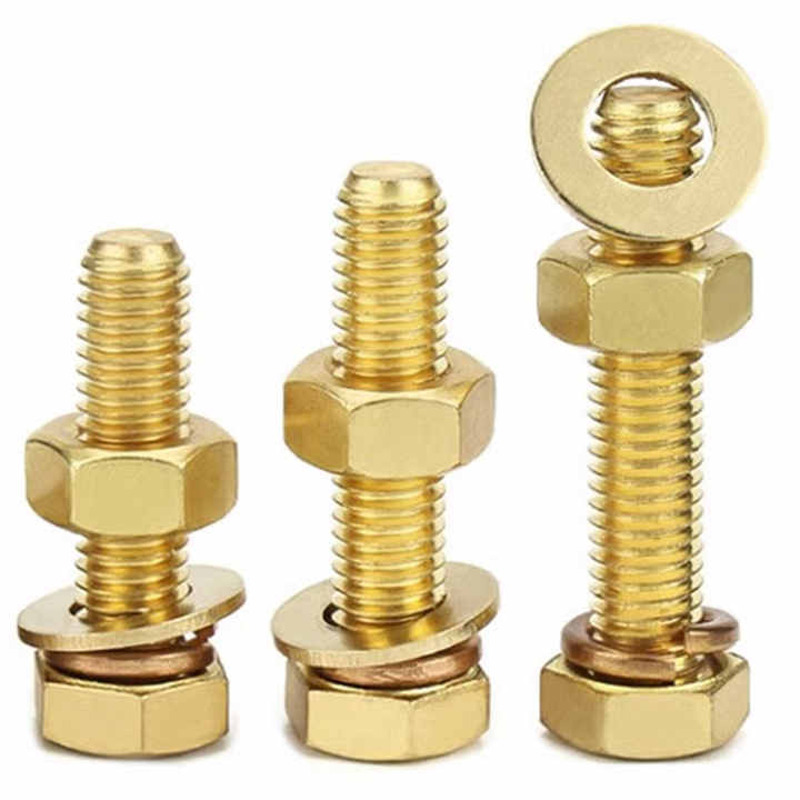 M6 M8 M10 Brass Bronze Copper H59 H62 Nickel Tin Plated Hex Hexagon ...