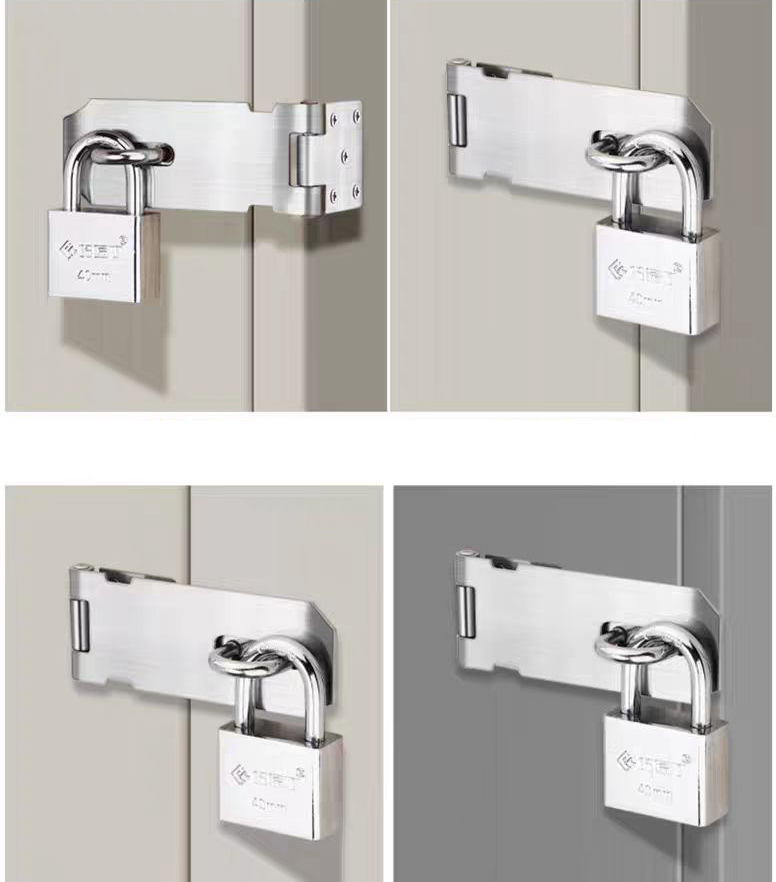 Door Hasp Locks Latch, 4 Inch Sus 304 Stainless Steel Padlock Clasp ...