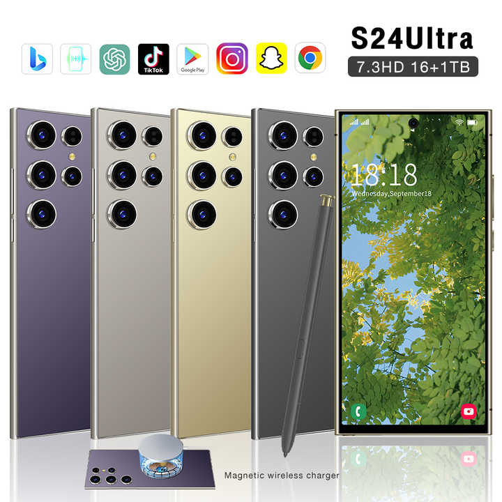 Original S24 Ultra 16GB+1TB 5G Dual SIM Smartphones HD OLED 108MP Mobile Phone with 108MP LTE ...