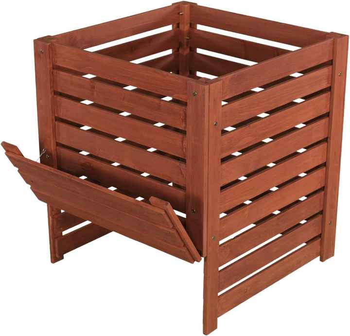 Wood Compost Bin Outdoor Composting-Bins, Medium Brown| Alibaba.com