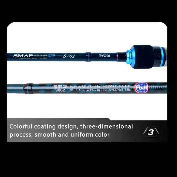 For RYOBI RANMI Ultralight Carbon Fibre Spinning Rod for Freshwater ...