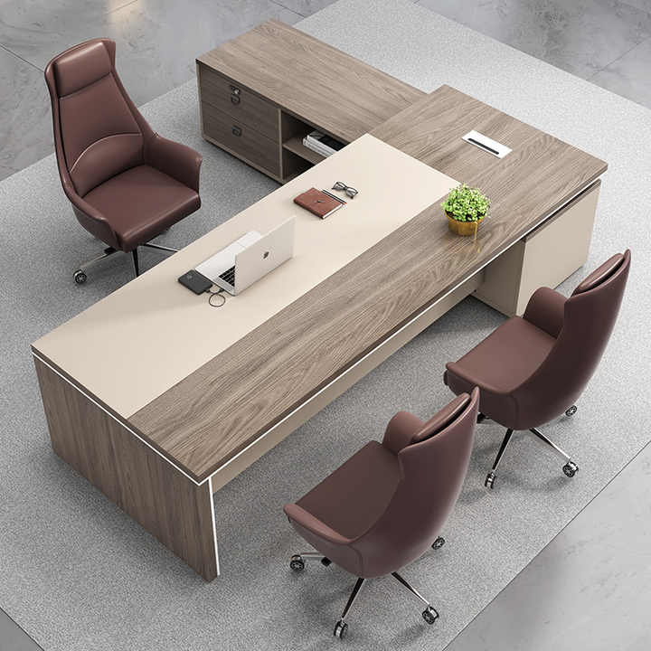 Luxury Modern Office L Shaped Table Manager Desk Furniture 2 Meters ...