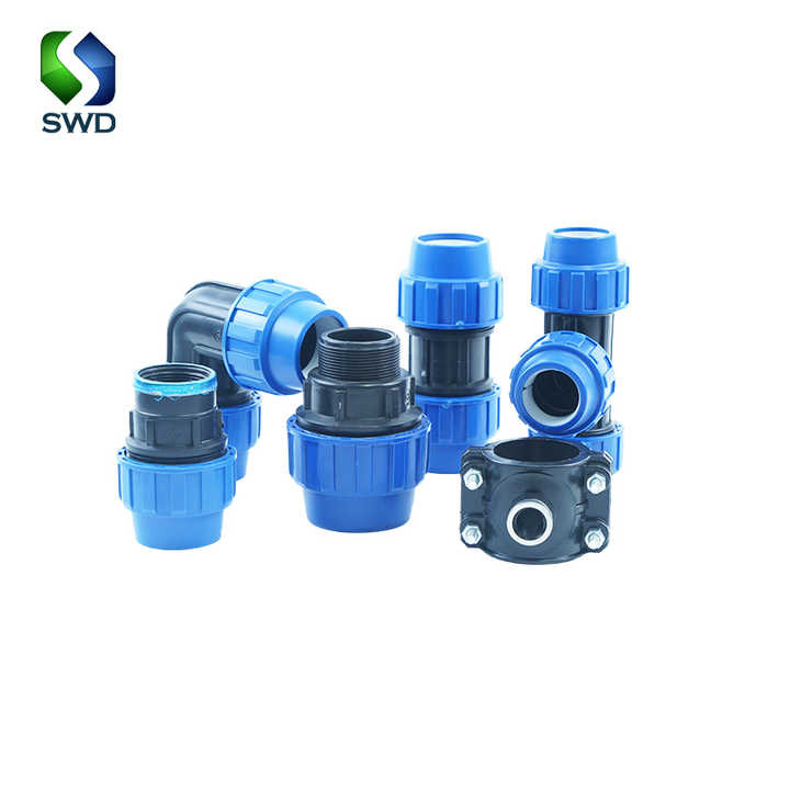 SWD PN16 PP Compression Fittings for 63mm Agricultural Irrigation Pvc Pipe for Quick Fitting PP ...