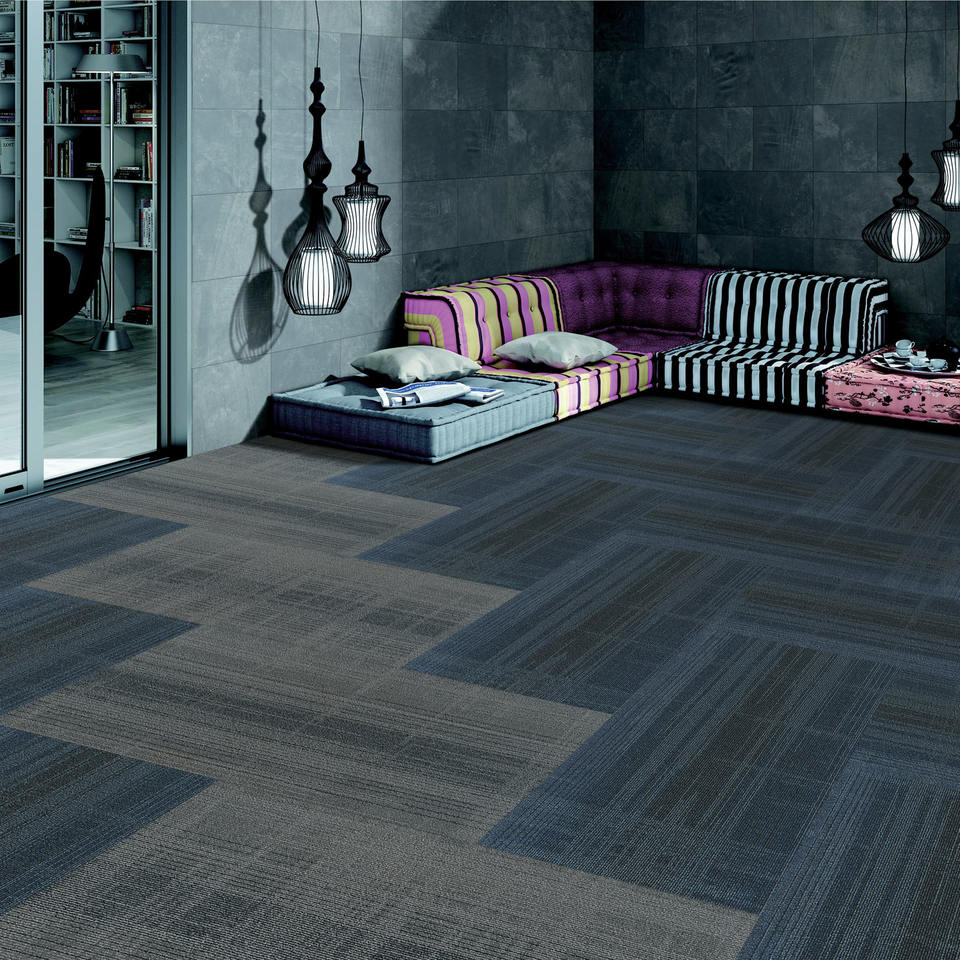 Office PVC Tile Meeting Room Nylon Modular Carpet Tiles for Office ...