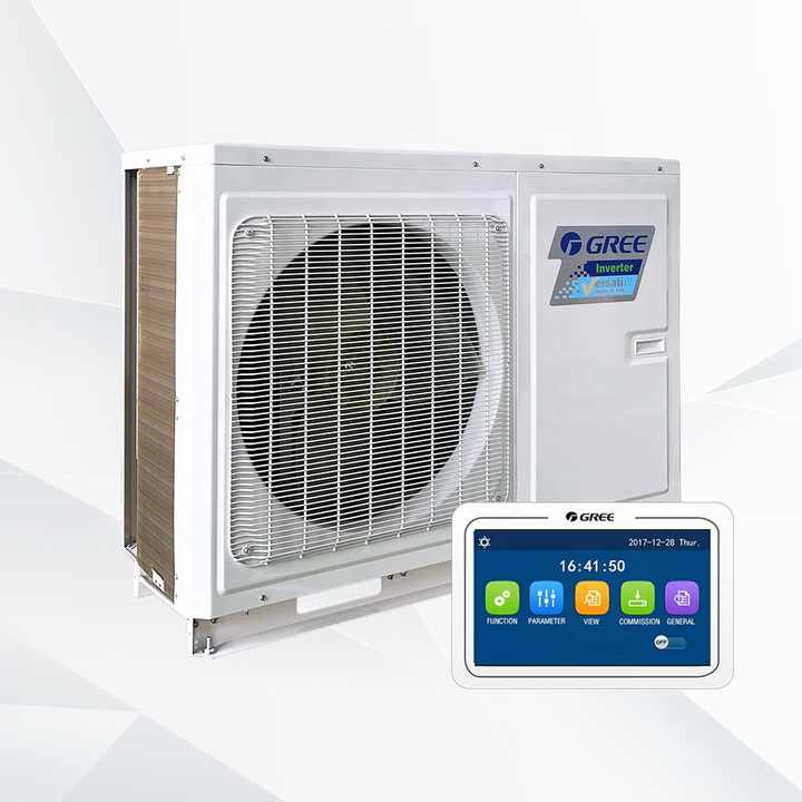 Gree R32 Air Source Monoblock Heat Pump WIFI DC Inverter A++ Heating Cooling and Water Heating ...