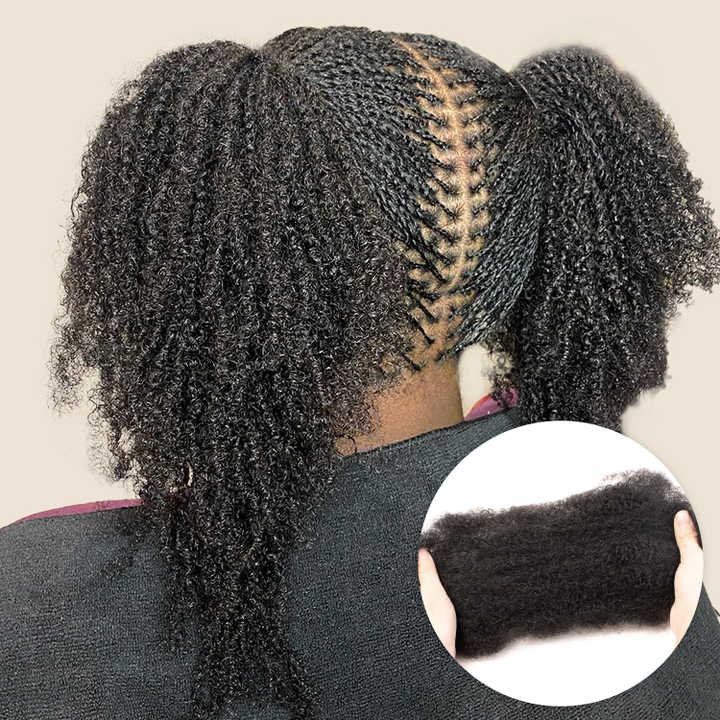 Bulk Afro Kinky Human Hair Extensions for Dreadlocks & Braids - OEM ...