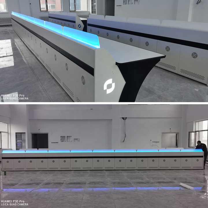 Game Center Desk Office Control Center Custom Computer Monitor Console ...