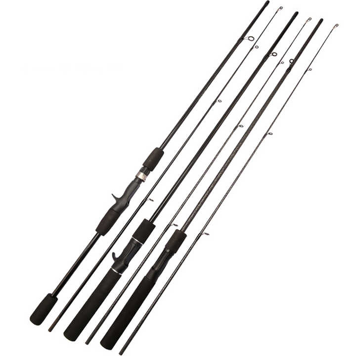 Cheap Factory 1.6m 1.8m 2.1m Medium Action Black Spinning Baitcaster ...