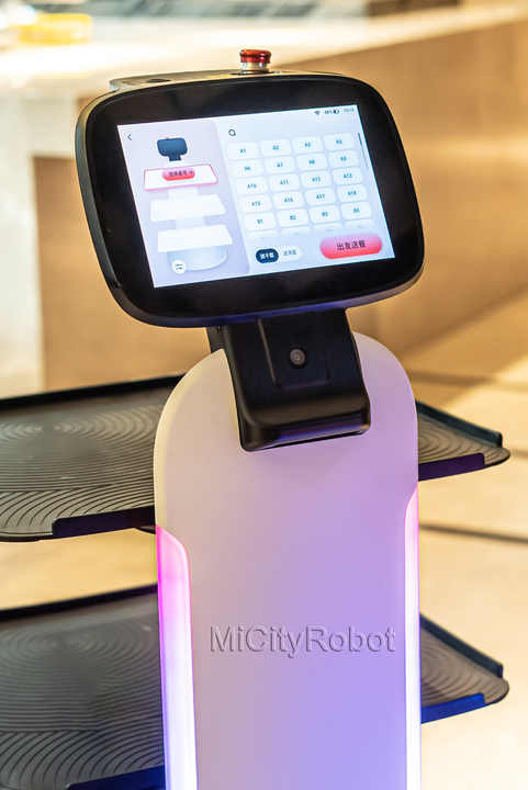 2025 Customized Smart Food Delivery Robot Waiter Android Control System Service Robot with ...