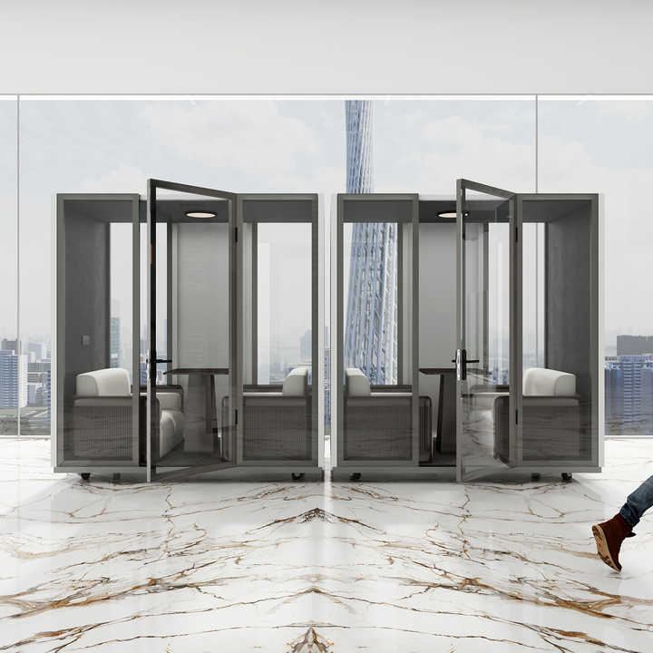 Arc-shaped Pod Prefabricated Office Pod Vocal Booth Soundproof Office ...