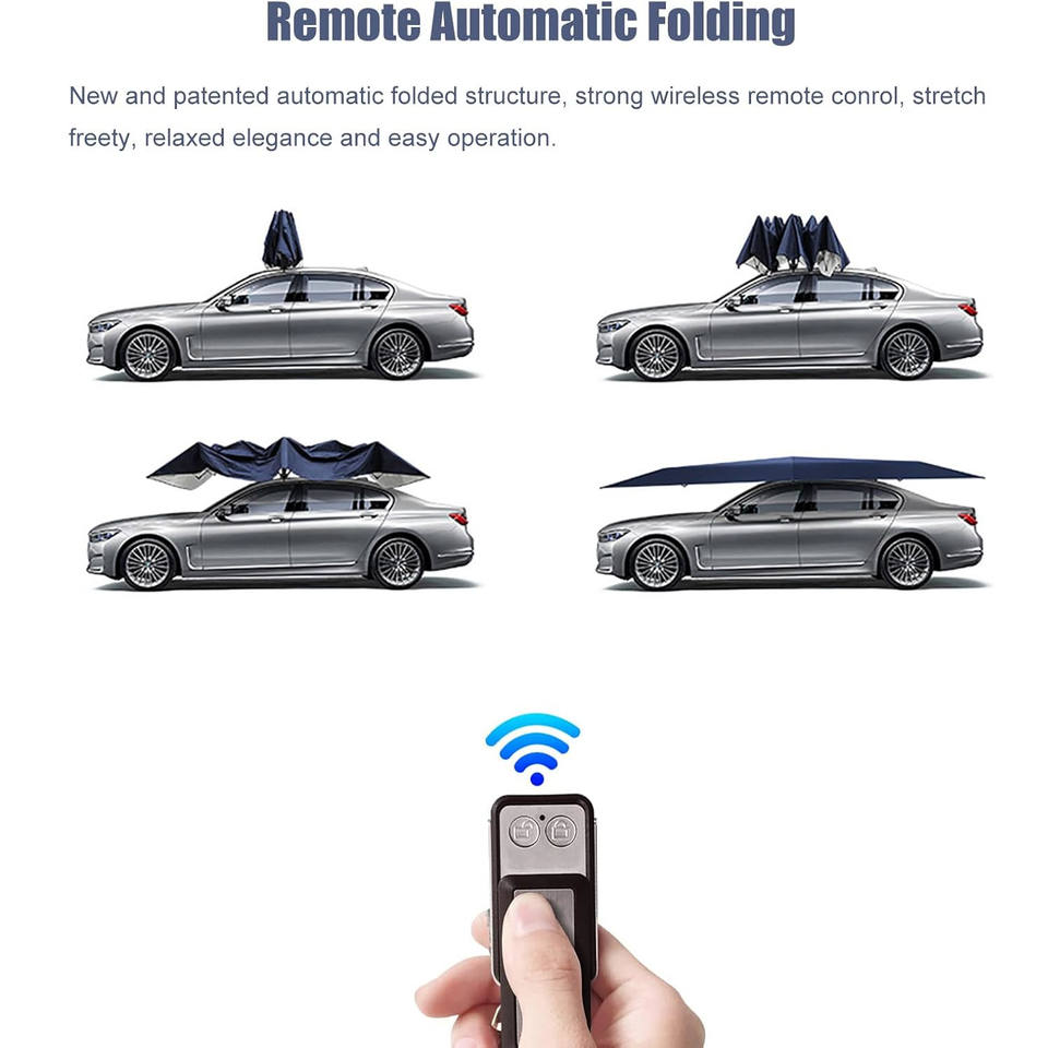 Sunny Kinte Car Umbrella - Hail Protection & Remote Control