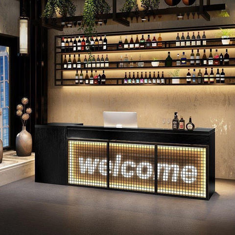 Customized Commercial Acrylic Solid Surface Bar Counters