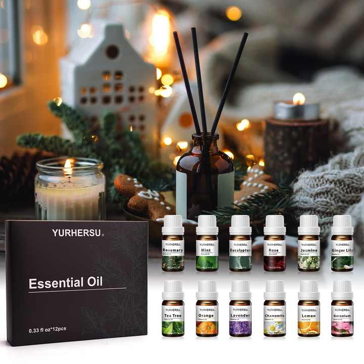 YURHERSU Skin Care Massage Natural Plant Essential Oil Pure Essential ...